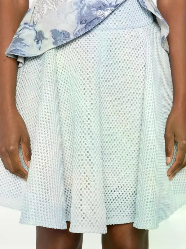GEMY MAALOUF Flared Mesh Skirt