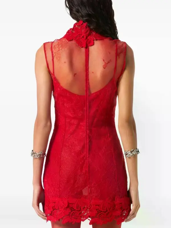 Blumarine Laced Mini Dress