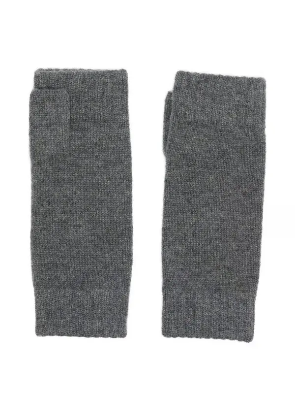 N.peal Cashmere Fingerless Gloves - Grey