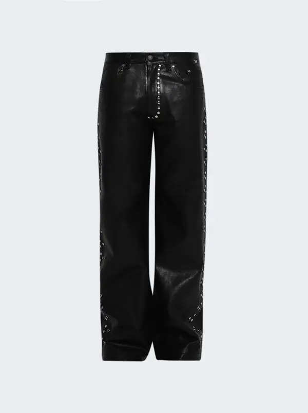 EARTHLING VIP David Leather Pants - Black