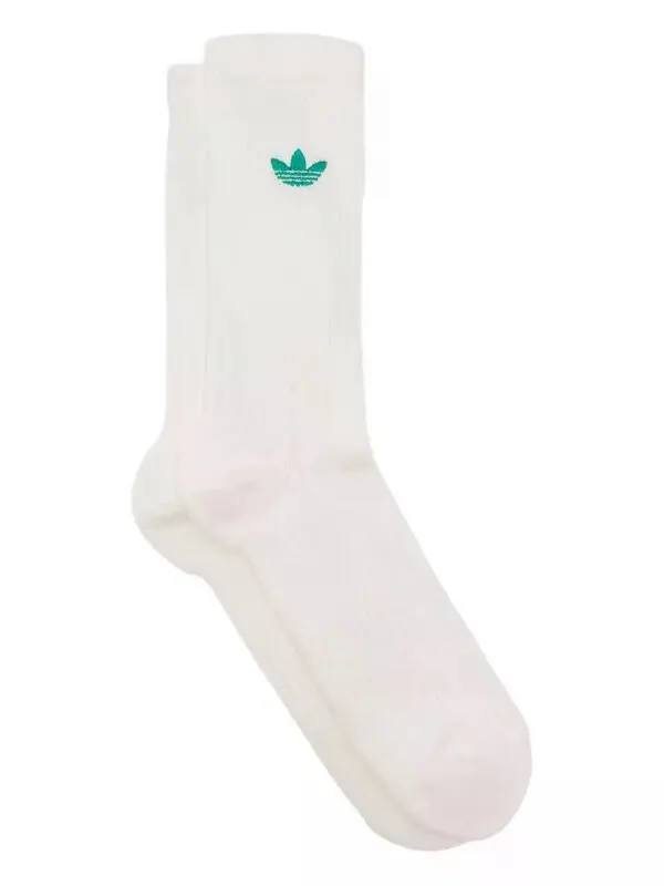 Adidas X Sporty & Rich Logo-embroidered Socks - White
