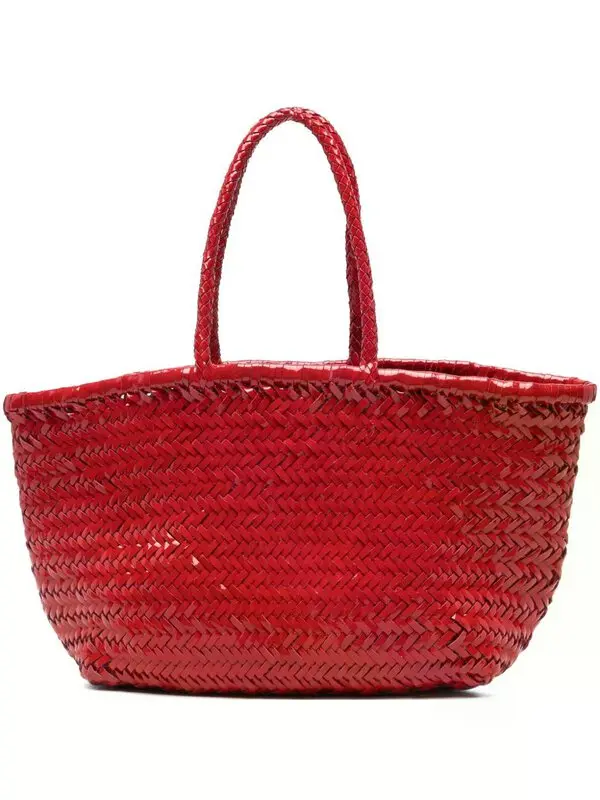 Dragon Diffusion Triple Jump Leather Tote Bag - Red