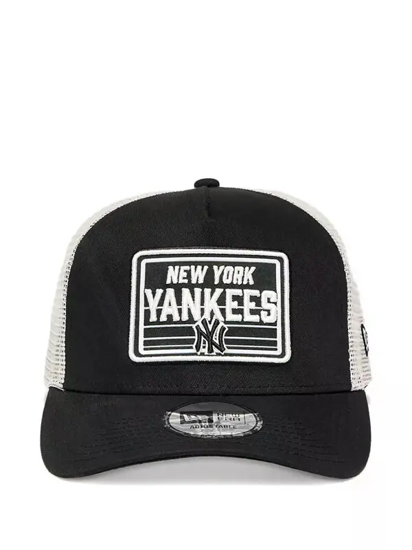 New Era New York Yankees Mlb-patch Trucker Cap - Black