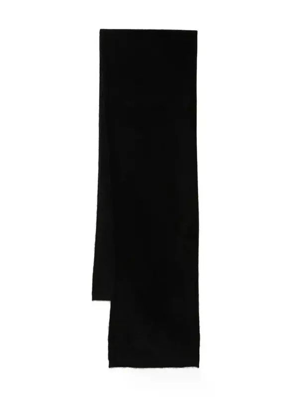 N.peal Brushed Cashmere Scarf - Black