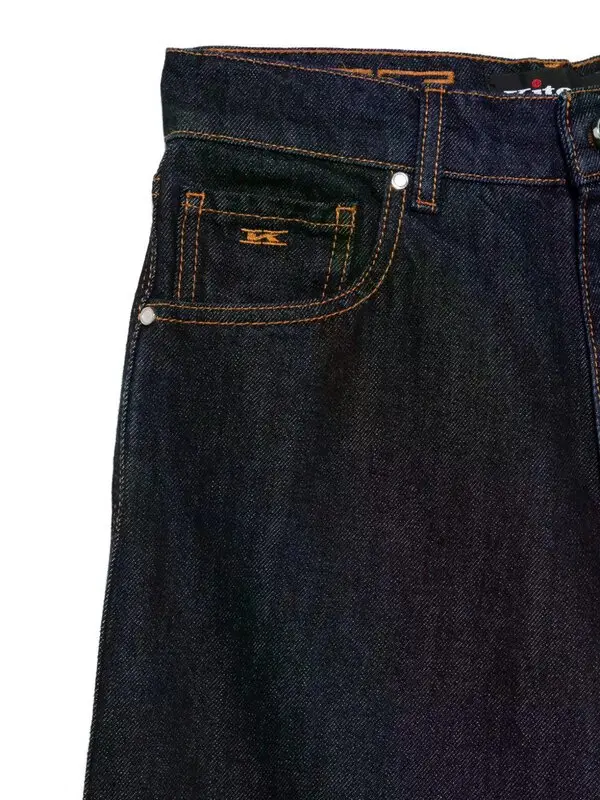 Kiton Stitch-detail Jeans