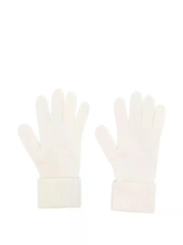 N.peal Cashmere Ribbed Gloves - Neutrals