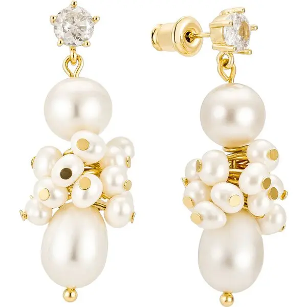 UNTAMED PETALS Sydney Pearl Drop Earrings - Gold