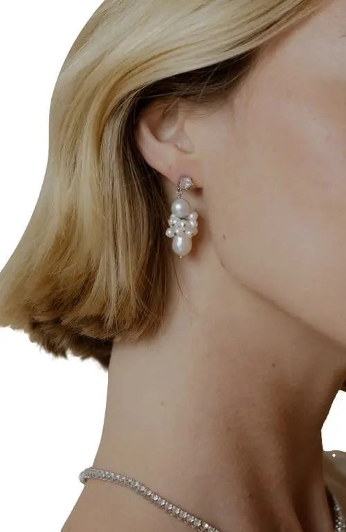 UNTAMED PETALS Sydney Pearl Drop Earrings