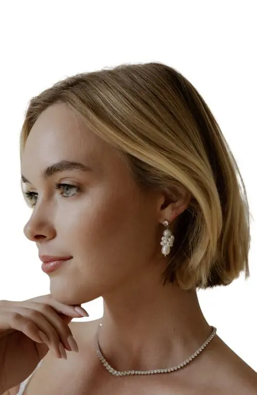 UNTAMED PETALS Sydney Pearl Drop Earrings