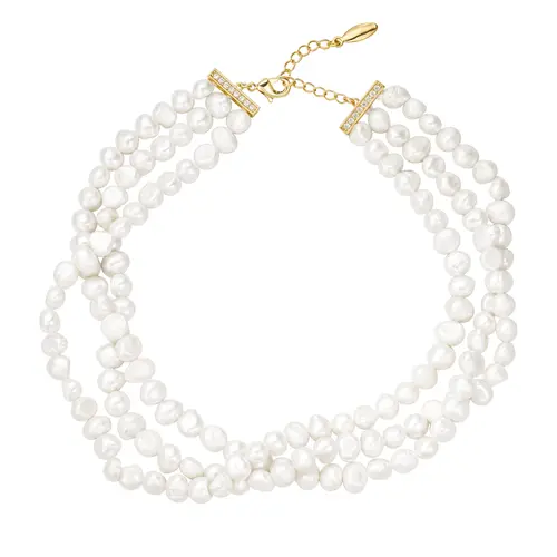 UNTAMED PETALS Freshwater Choker - Pearl