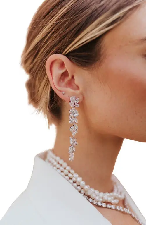 UNTAMED PETALS Promise Crystal Drop Earrings