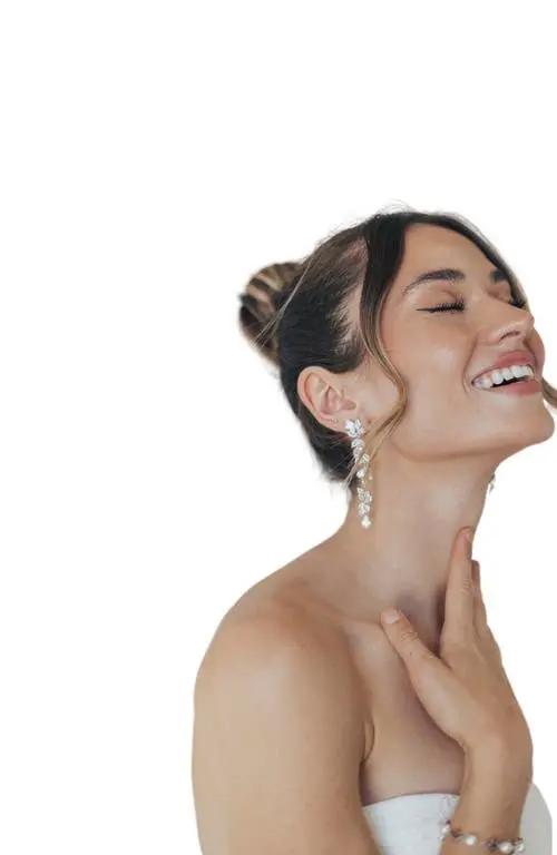 UNTAMED PETALS Promise Crystal Drop Earrings