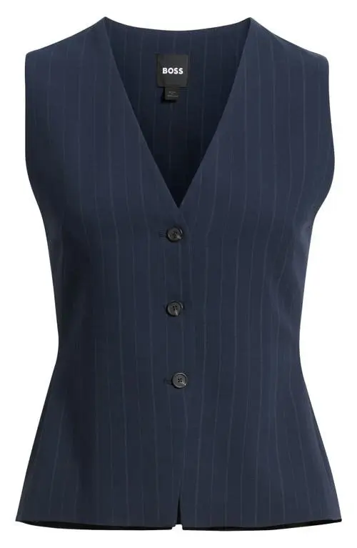 BOSS Julinia Pinstripe Vest