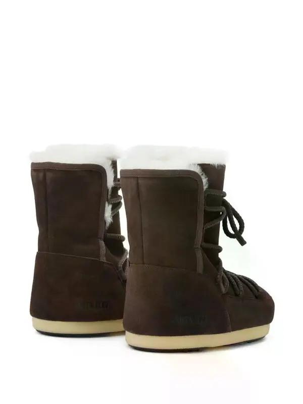 Moon Boot Lace-up Shearling Boots