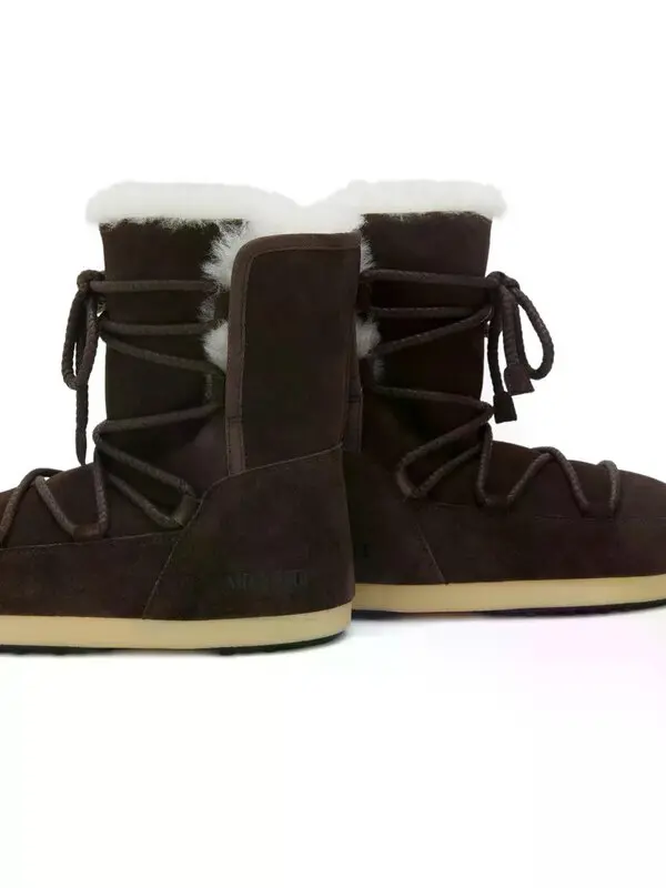Moon Boot Lace-up Shearling Boots