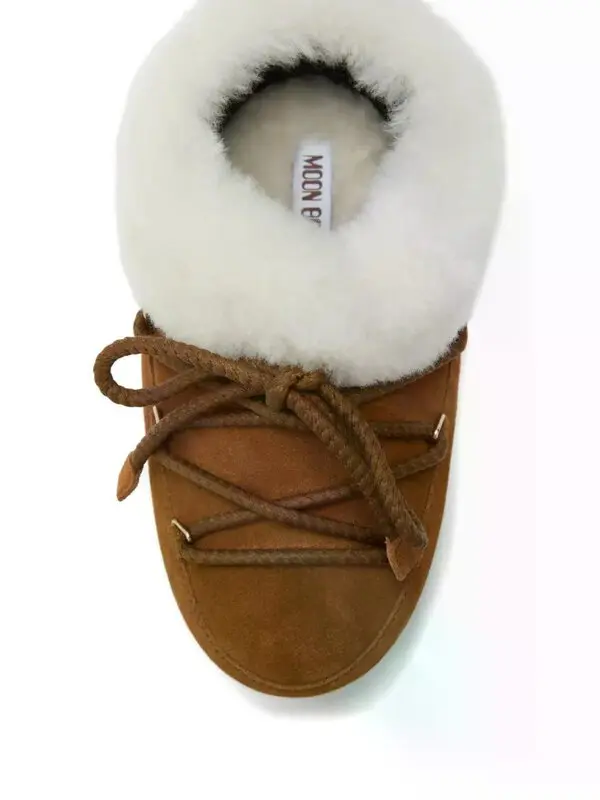 Moon Boot Evx Shearling Mules - Brown