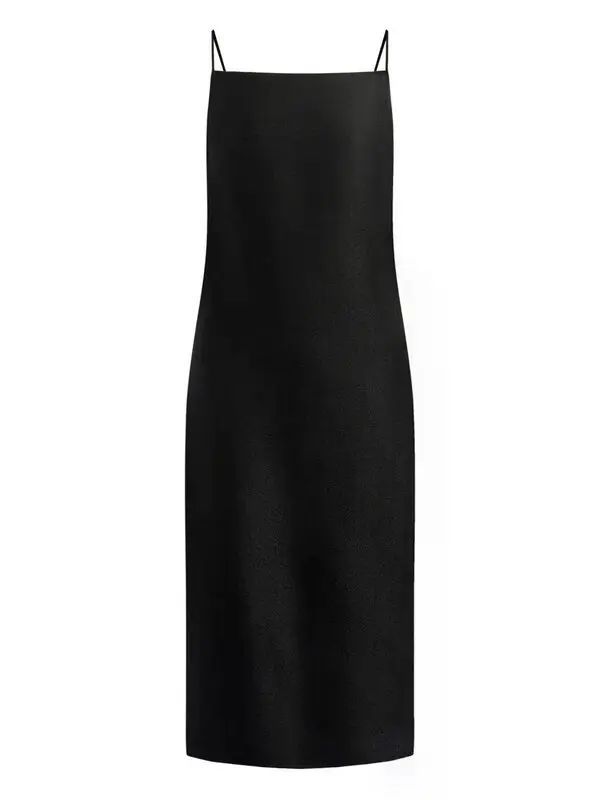 12 STOREEZ Open-back Tied-waist Dress - Black