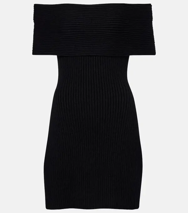 Givenchy Ribbed-knit Wool And Alpaca-blend Minidress