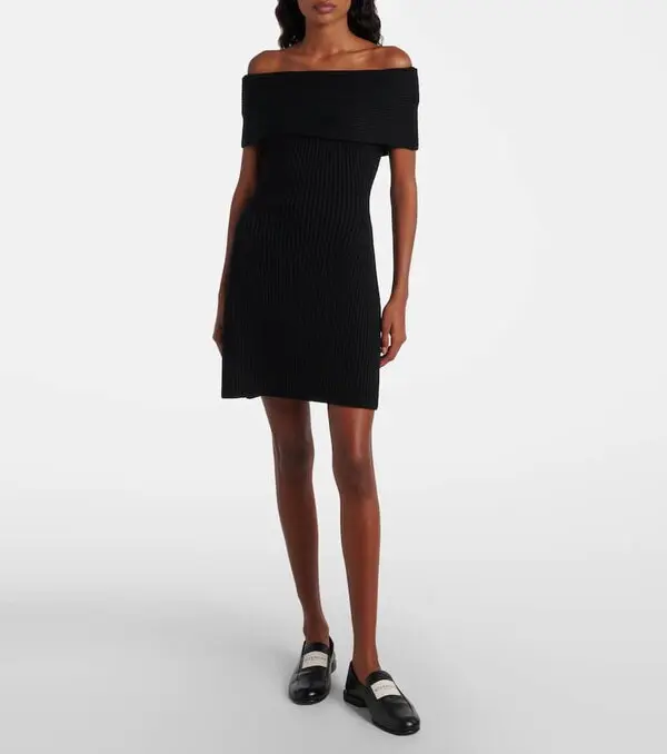 Givenchy Ribbed-knit Wool And Alpaca-blend Minidress