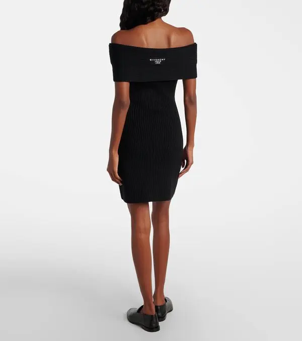 Givenchy Ribbed-knit Wool And Alpaca-blend Minidress