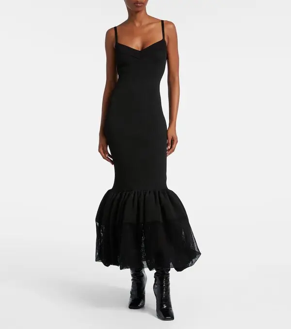 Givenchy Ribbed-knit Midi Dress