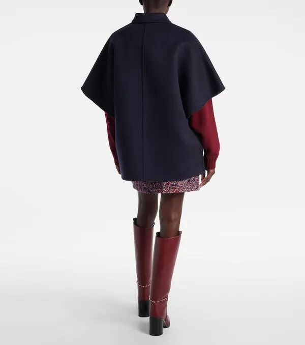 Gucci Single-breasted Wool Cape