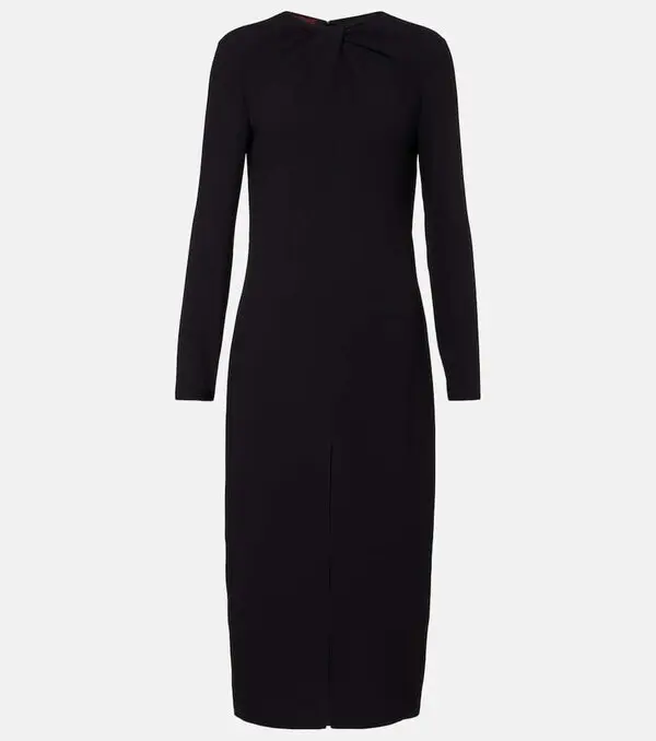 Gucci Gathered Midi Dress