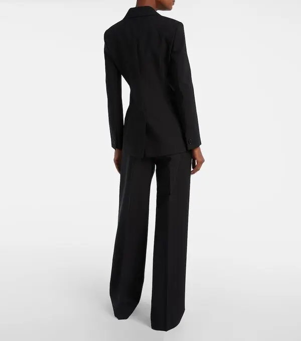 Gucci Pinstripe Wool Blazer - Black