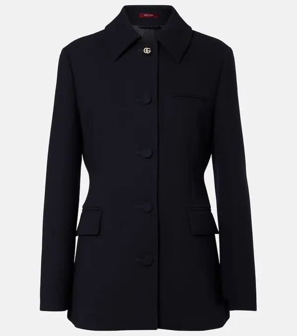 Gucci Double G Wool Jacket - Black