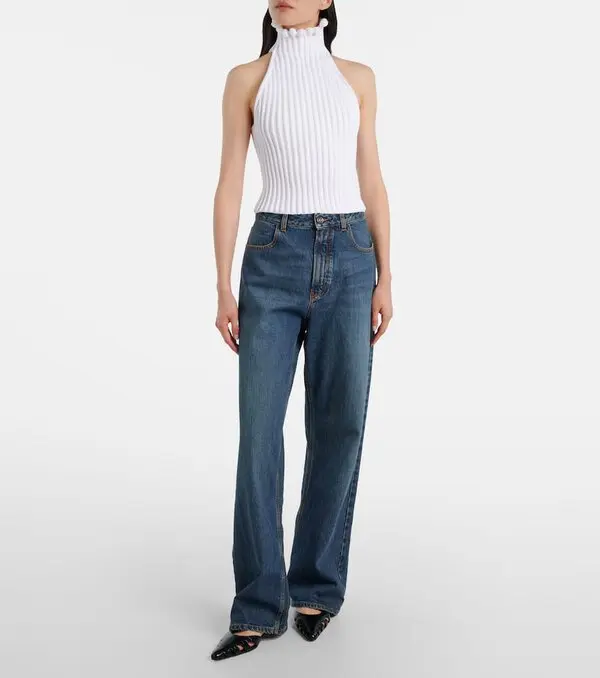 Alaïa Low-rise Straight Jeans