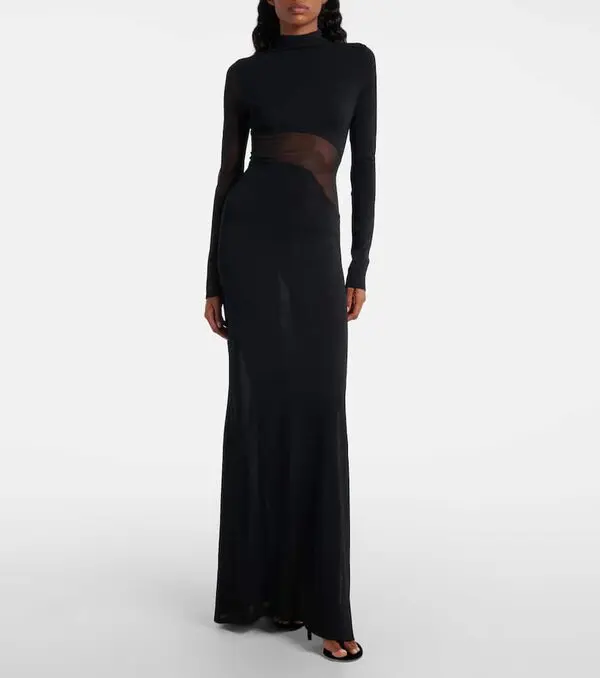 Alaïa Knitted Sheer Gown