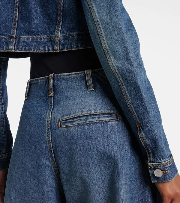 Alaïa Cropped Denim Jacket