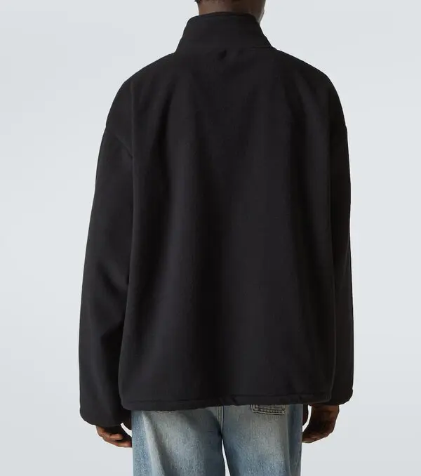 Miu Miu Fleece Half-zip Sweater