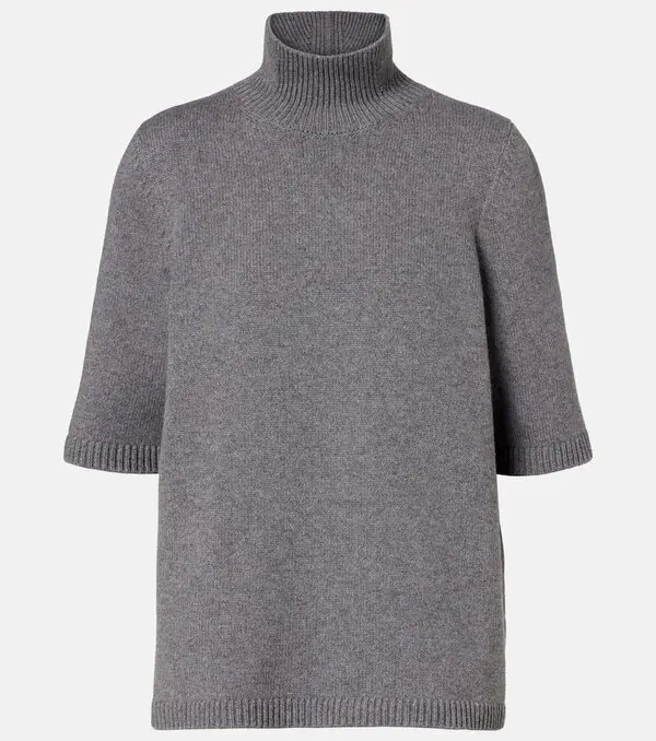 Alaïa Knitted Cashmere-blend Turtleneck Top