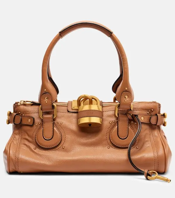Chloé Paddington Leather Shoulder Bag - Brown