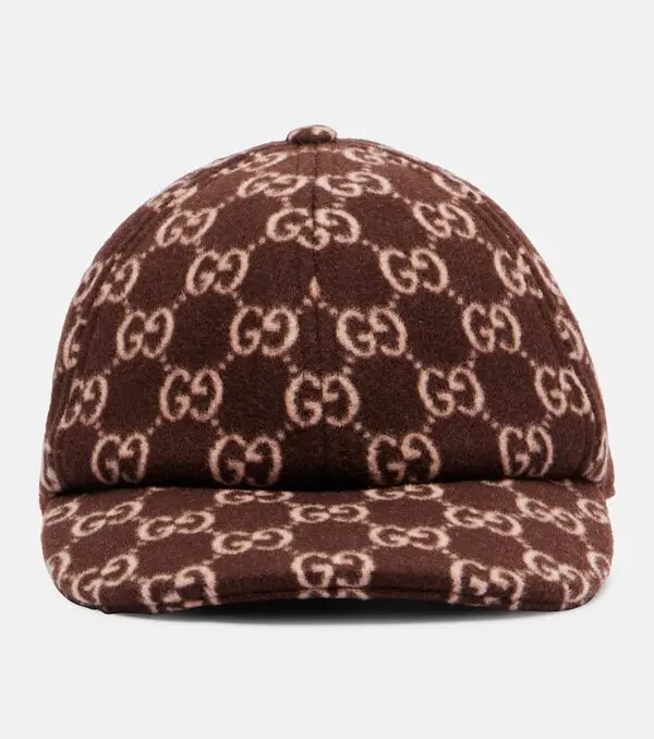 Gucci Gg Canvas Wool Baseball Cap - Neutrals