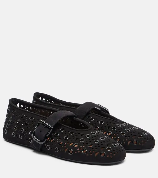Alaïa Vienne Embellished Ballet Flats