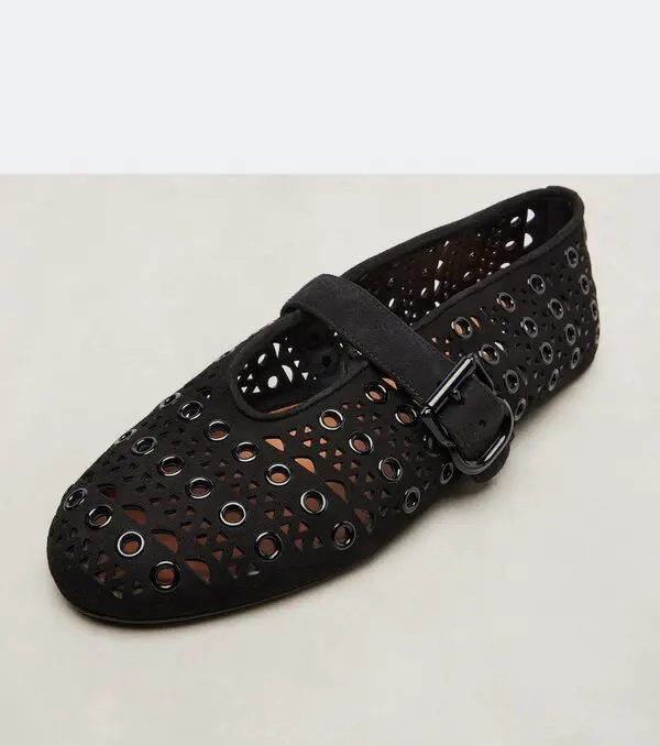 Alaïa Vienne Embellished Ballet Flats