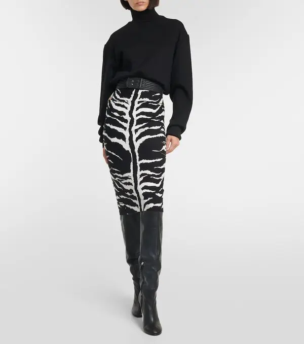 Alaïa Leather Knee-high Boots - Black
