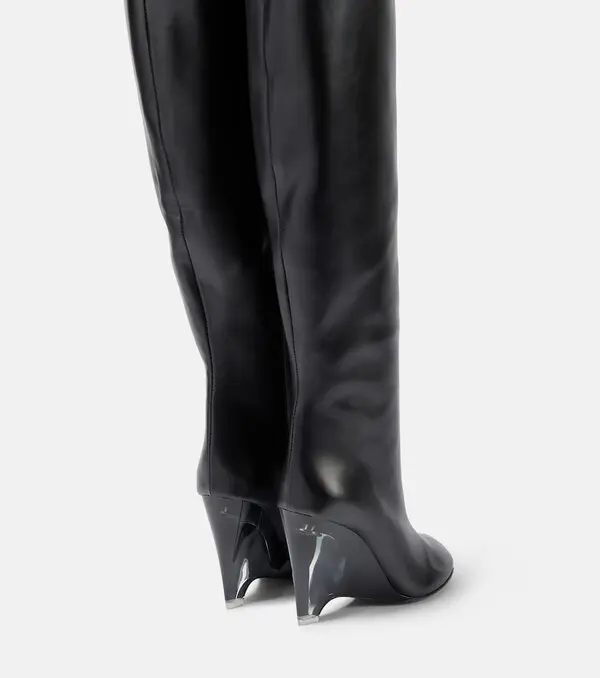 Alaïa Leather Knee-high Boots - Black