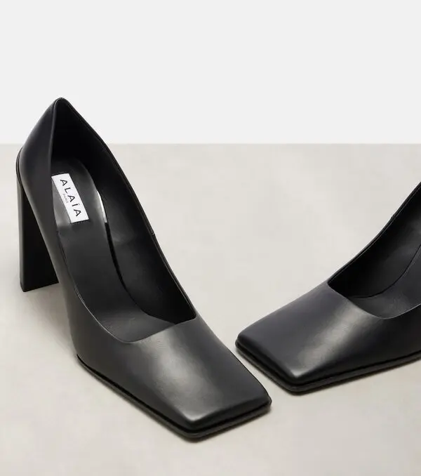 Alaïa Square Leather Pumps