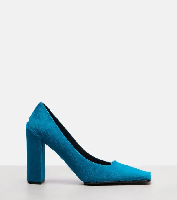 Alaïa 90 Calf Hair Pumps - Blue