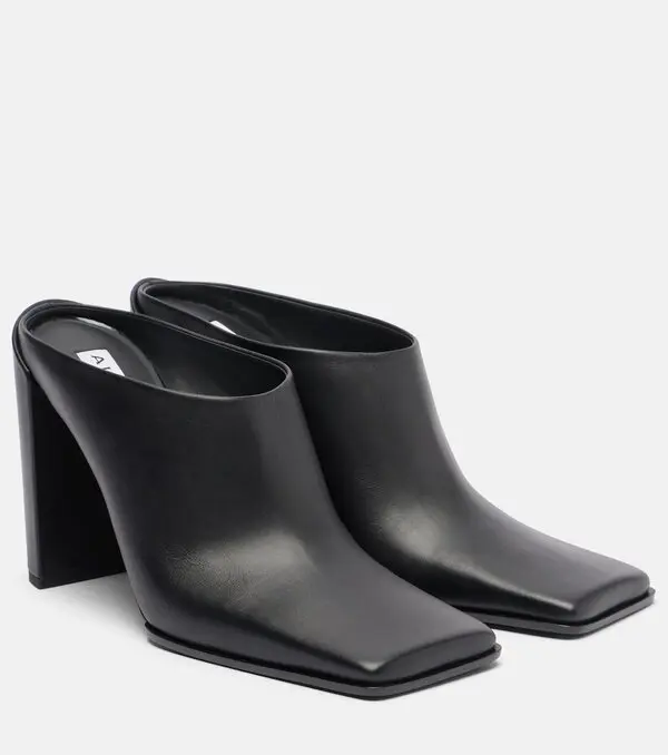 Alaïa Leather Mules - Black