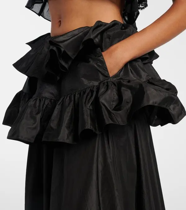 Chloé Ruffled Silk Maxi Skirt