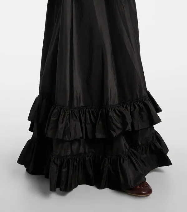 Chloé Ruffled Silk Maxi Skirt