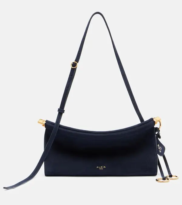 Alaïa Le Click Small Suede Shoulder Bag - Blue