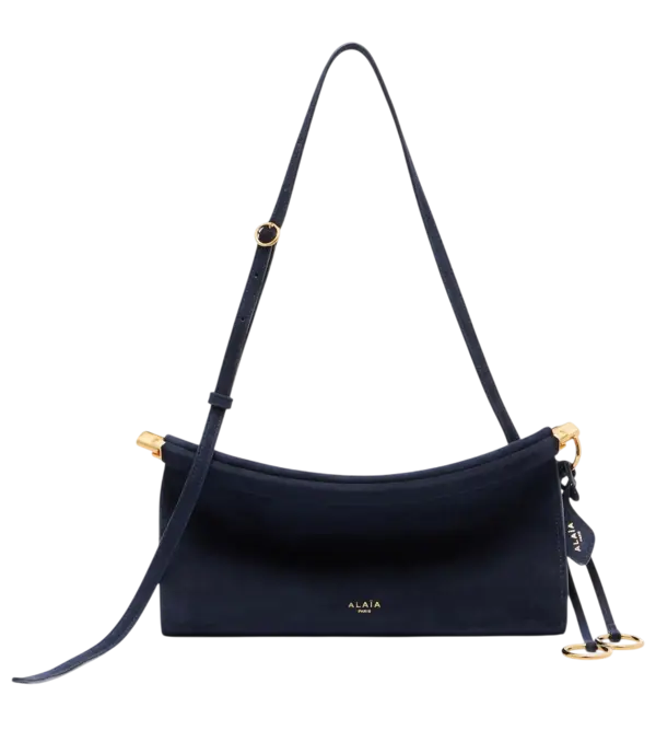 Alaïa Le Click Small Suede Shoulder Bag - Blue