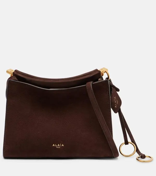 Alaïa Le Click Small Suede Shoulder Bag - Brown