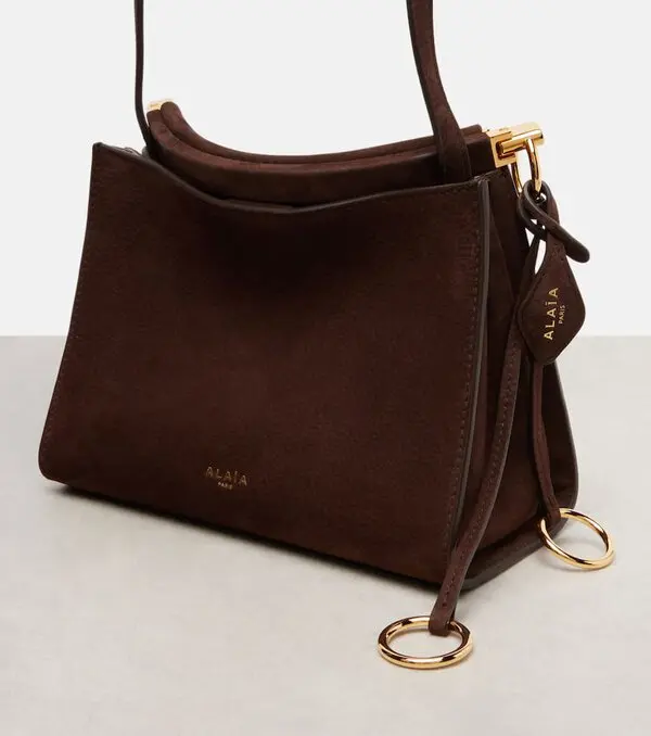 Alaïa Le Click Small Suede Shoulder Bag - Brown