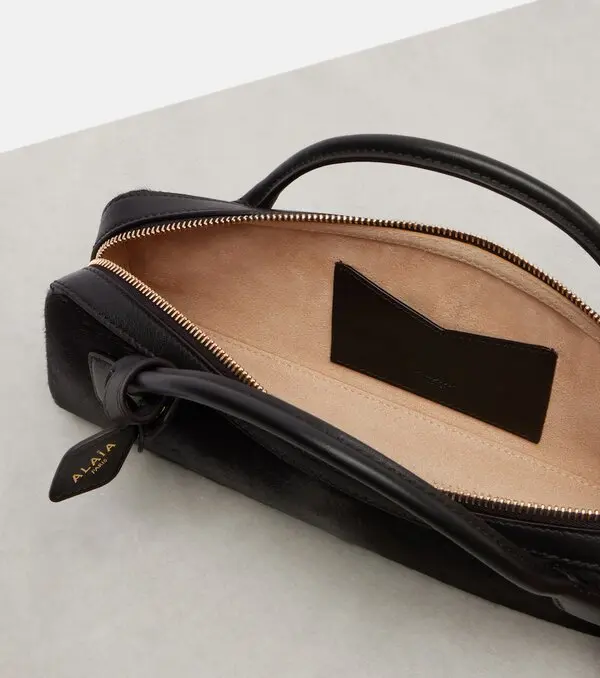 Alaïa Le Teckel Small Calf Hair Clutch - Brown